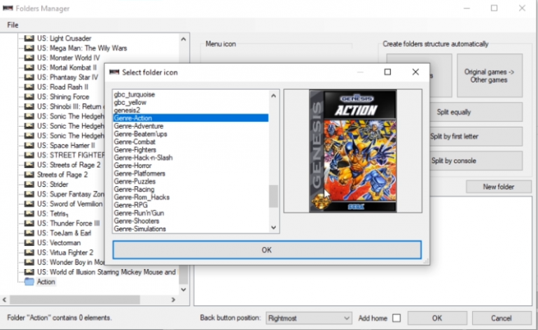 Hakchi Custom Folders 7 | SEGA Genesis Mini Mods