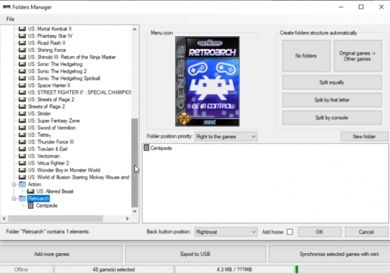 Hakchi Custom Folders 8 | SEGA Genesis Mini Mods